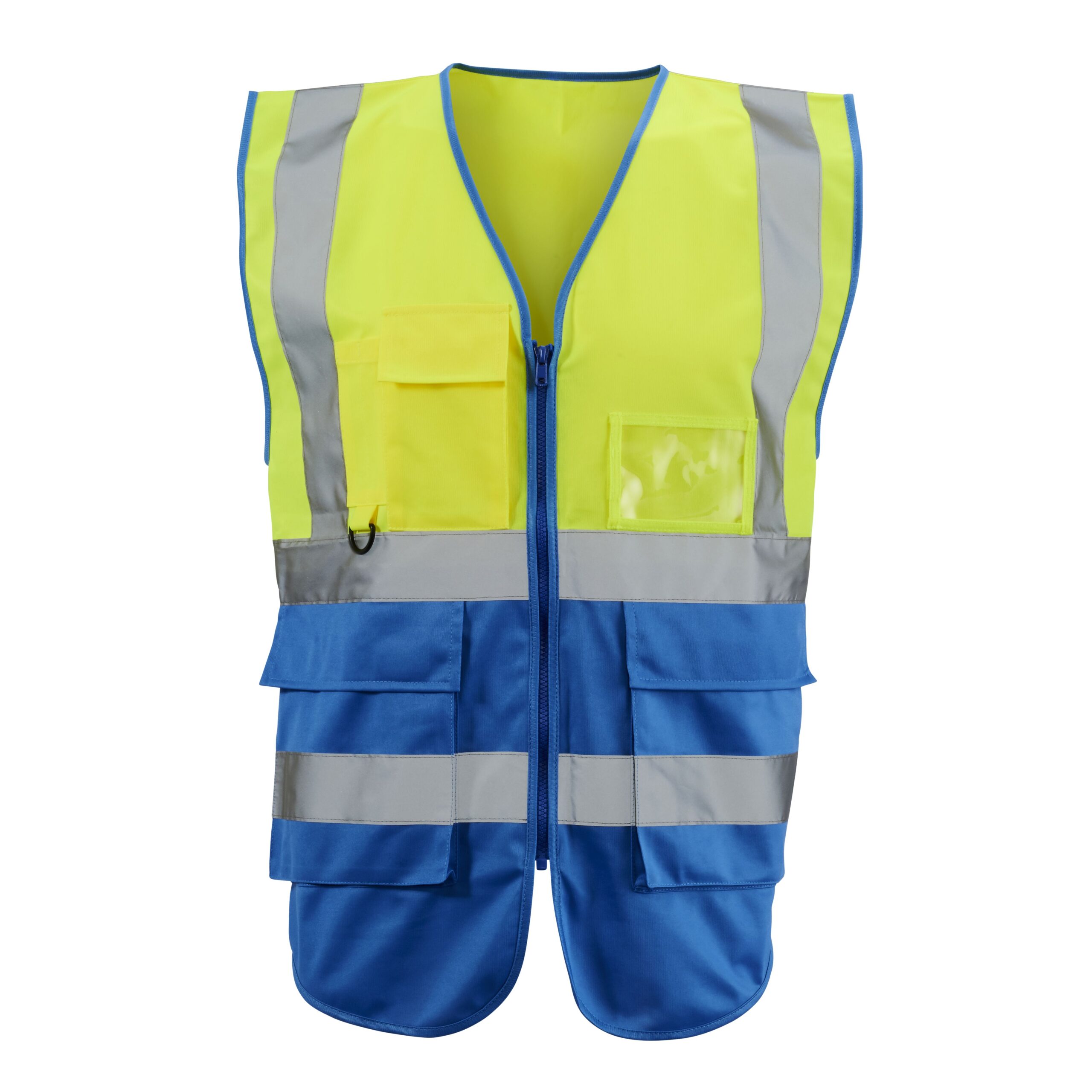 Supertouch Hi Vis Yellow/Royal Blue 2 Tone Executive Vest – Absolute ...